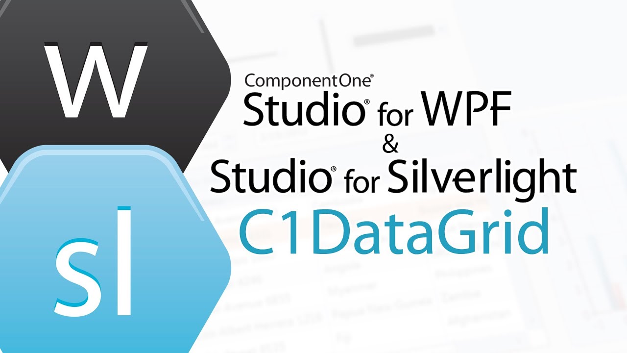 Getting Started with ComponentOne DataGrid (WPF/Silverlight)