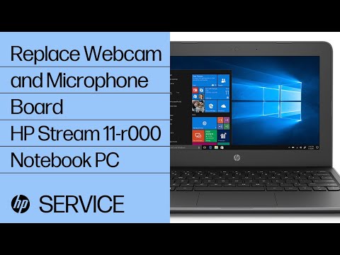 Replace the Webcam and Microphone Board | HP Stream 11-r000 Notebook PC | HP