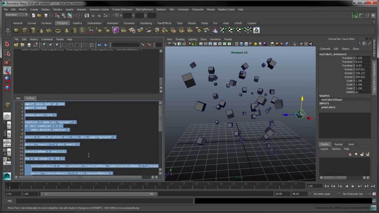 Introduction to Python Scripting in Maya - Part 1: Creating and Manipulating Objects