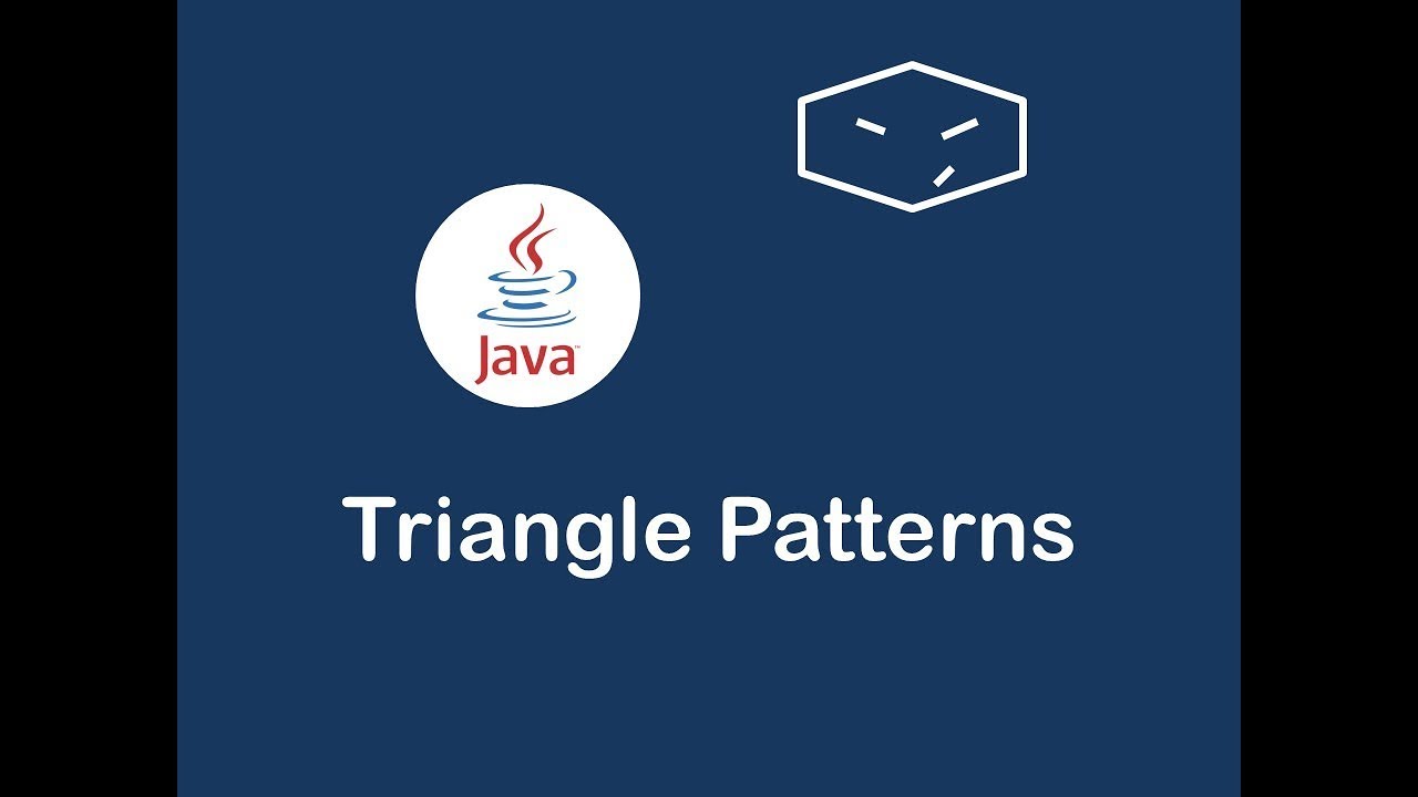 print triangle patterns in java