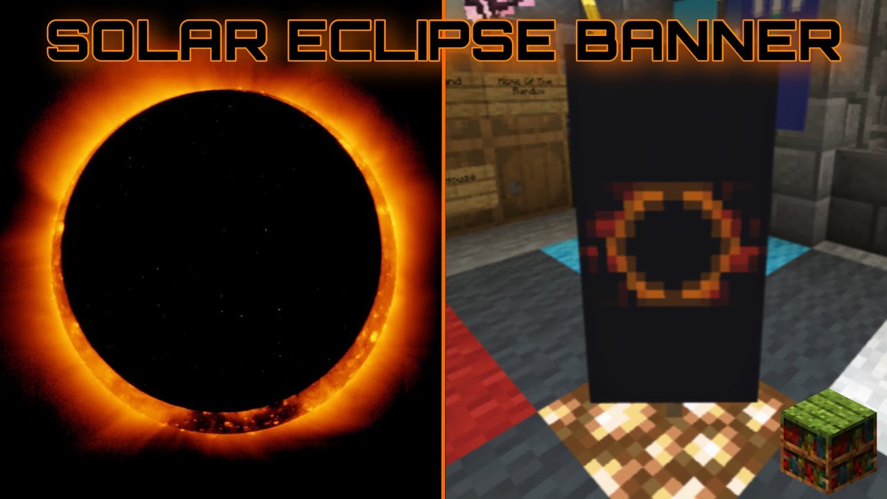 How to make a Solar Eclipse Minecraft Banner