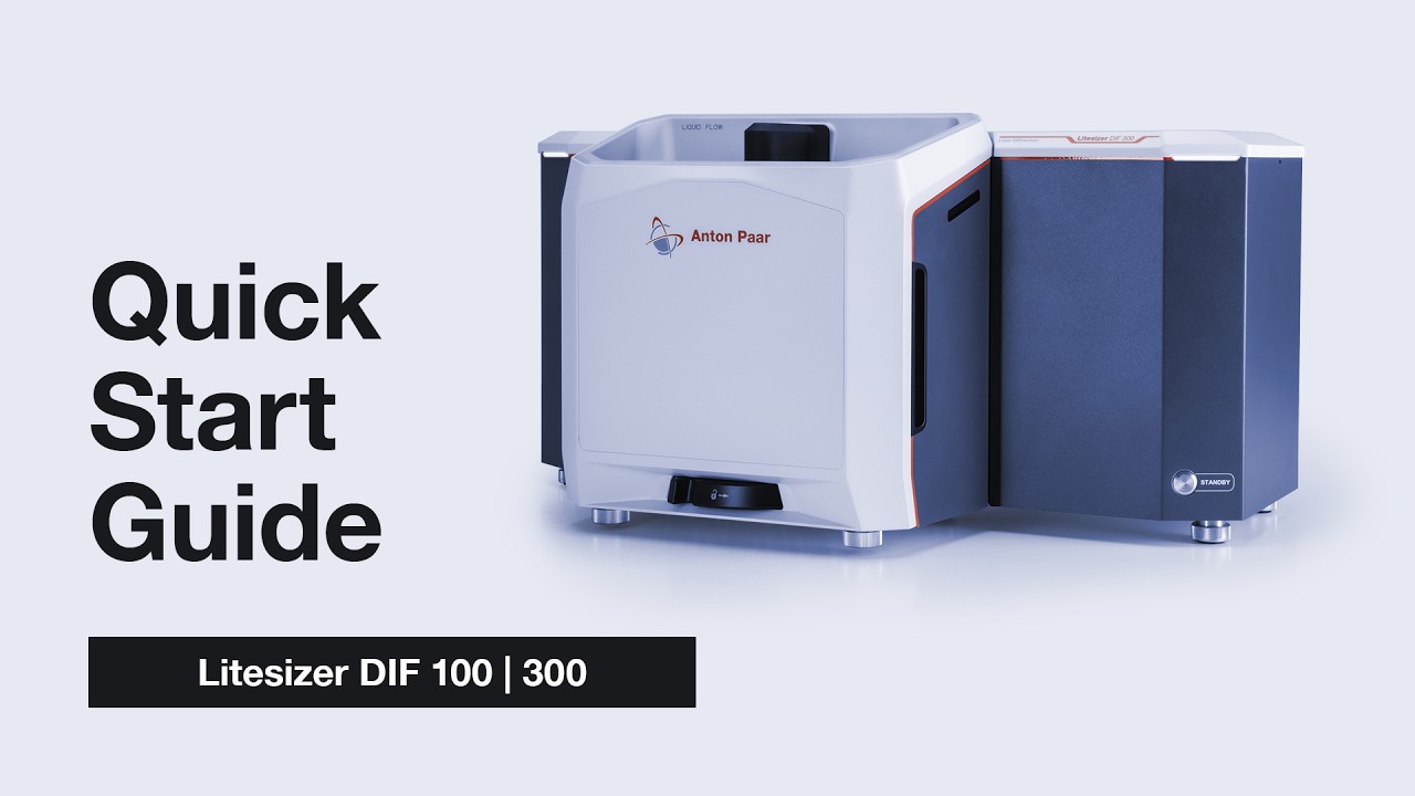 How to Use the Litesizer DIF Laser Diffraction Particle Size Analyzer | Quick Start | Anton Paar