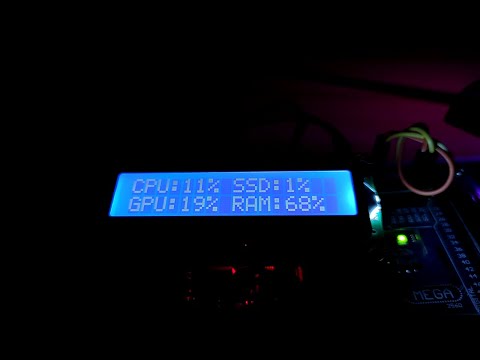 Arduino - Display hardware usage on I2C LCD (16x2)