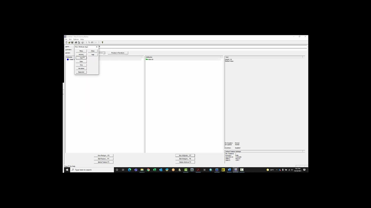 Creating a Data Dictionary in Trimble Pathfinder Office