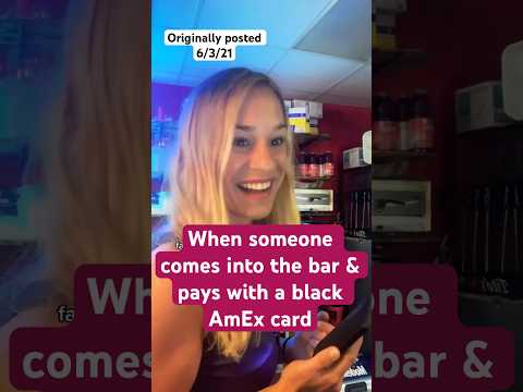 If you use a black card at the bar your bartenders are definitely looking you up😂 #bartenderstories