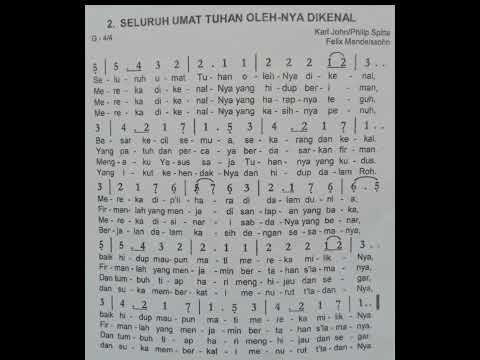 Seluruh Umat Tuhan Oleh-NYA di kenal - Karl John / Philip Spitta
