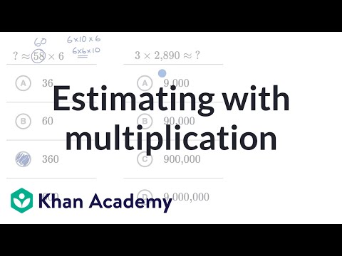 Estimating with multiplication (video) | Khan Academy