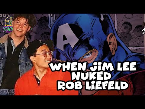 JIM LEE NUKES ROB LIEFELD FROM ORBIT - CAPTAIN AMERICA HEROES REBORN - 90s comics