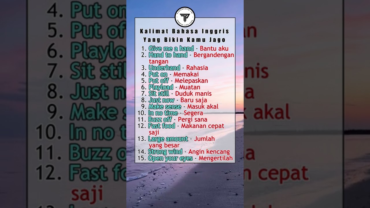 Kalimat Bahasa Inggris Yang Bisa Bikin Kamu Jago Inggris #shorts #shortsvideo #shortsbahasainggris