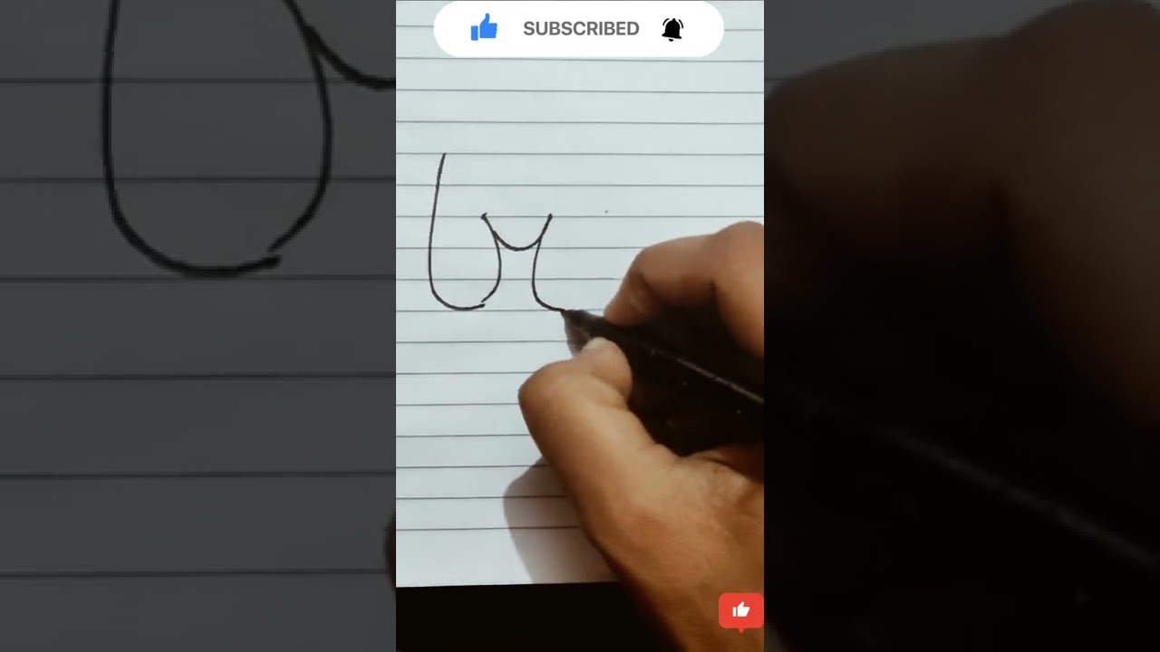 Letter 'M' in bubbles style