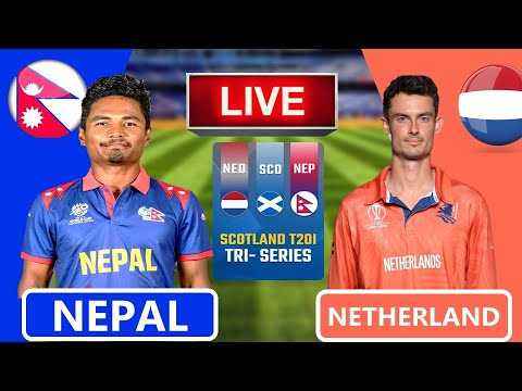 🔴Live: Nepal vs Netherlands | 5th Match | Live Cricket Score & Commentary