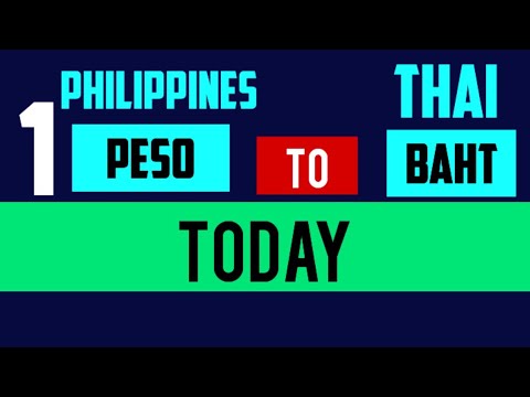 1 Philipine Peso to Thai baht exchange rates Today