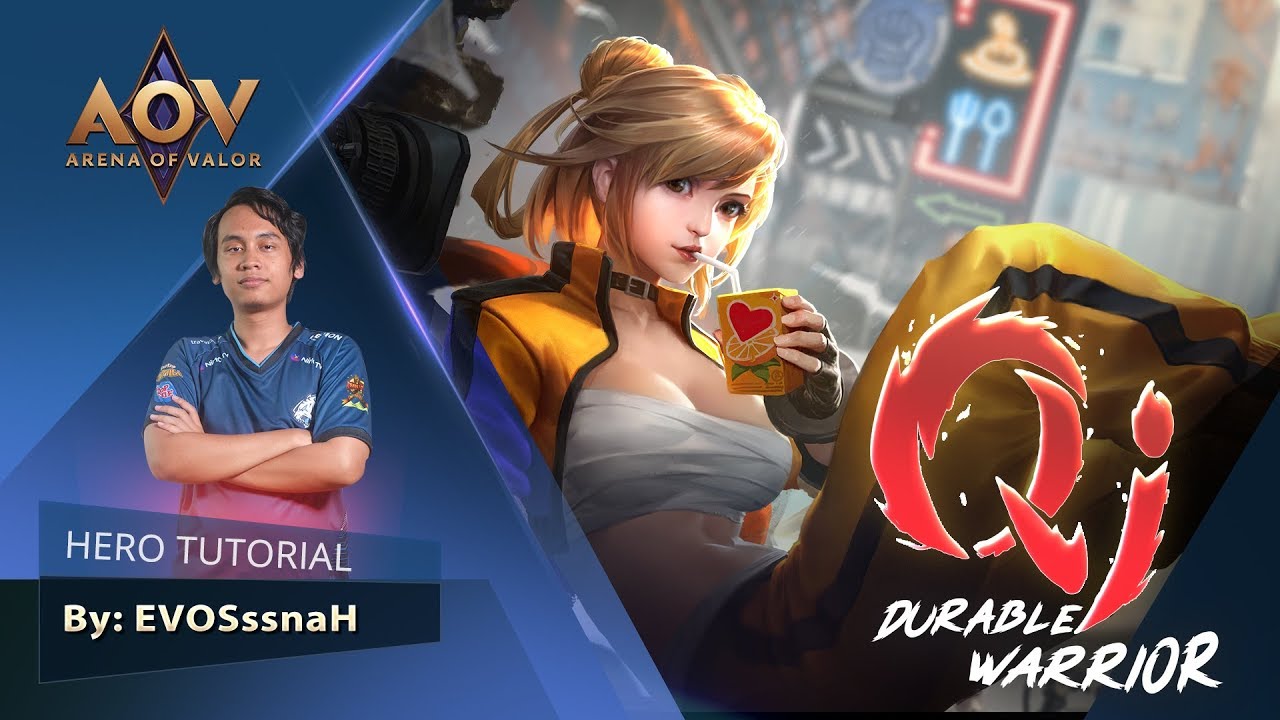Durable & Tanky! - Qi Tutorial by EVOSssnaH - Garena AOV (Arena of Valor)