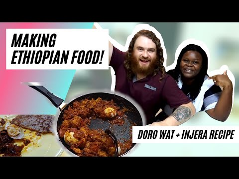 Cooking Ethiopian Food - Injera bread, Doro Wat and Berbere spice mix