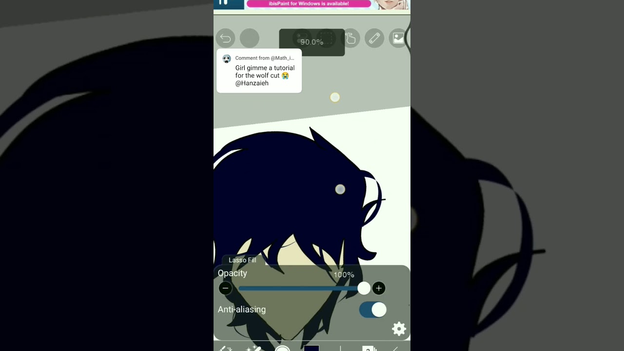 toturial how to make wolf hair | #toturial #art