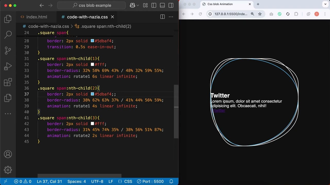 Create Smooth Blob Animation with CSS (No JavaScript)