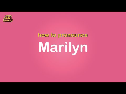 how to pronounce Marilyn 【Name】