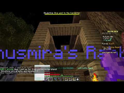 Slime Minion Get & Getting Ready For Fishing: Magzie's Hypixel Skyblock Playthrough! EP:6