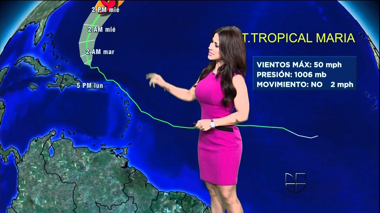 Jackie Guerrido 2011/09/12 Primer Impacto HD; Tight pink dress
