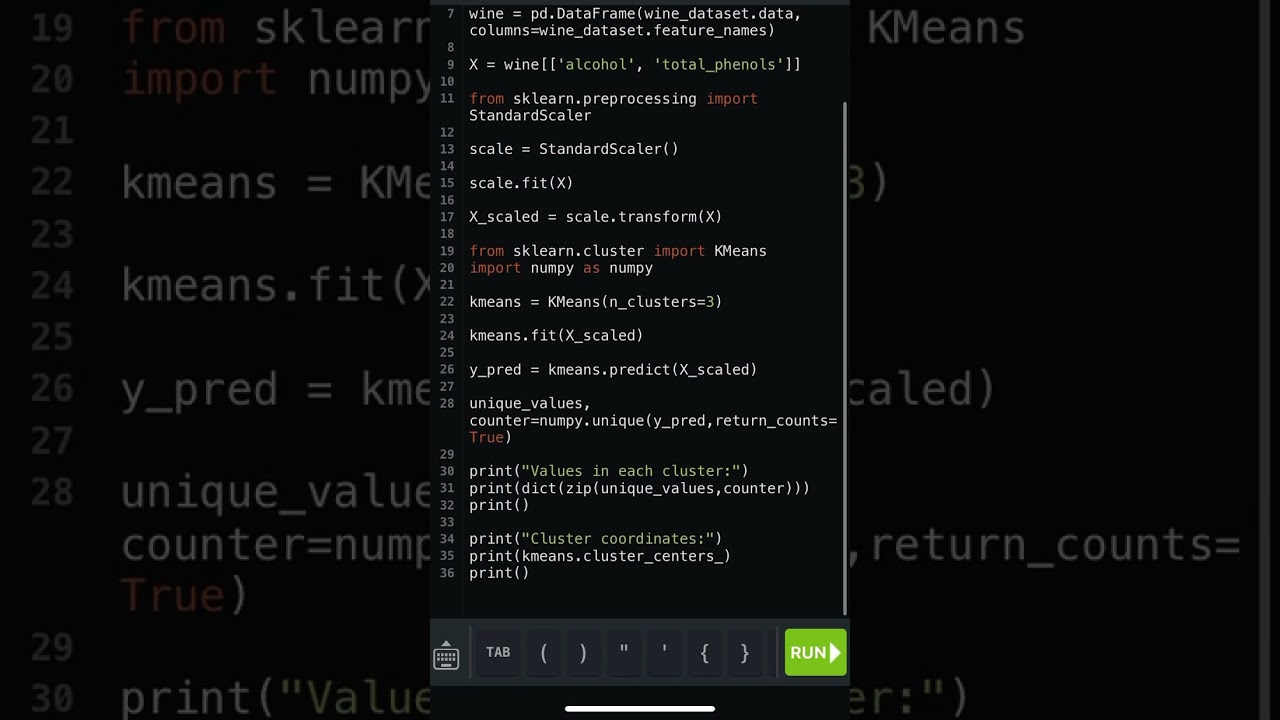 Python Bytes - Machine Learning K Means Part 4 Cluster Counts & Coordinates Code in Description