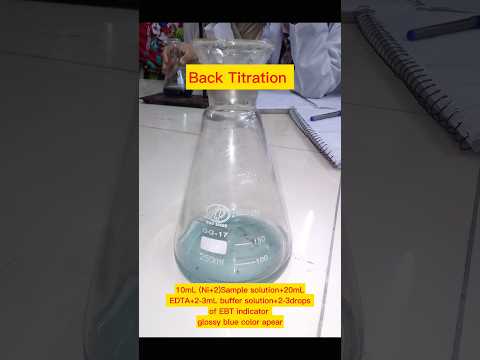 Determine the amount of Ni+2 in given solution solution by EDTA with Back Titration|#Backtitration