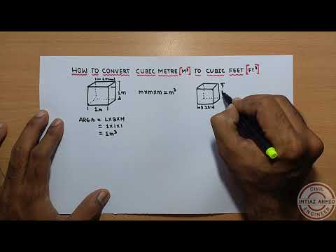 How to Convert Cubic Metre [m3] to Cubic Feet [ft3] and Cubic Feet [ft3] to Cubic Metre [m3]