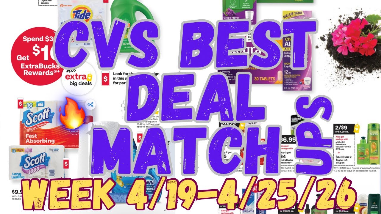 CVS best deal match-ups 4/19/26-4/25/26 | 🔥Easy & Newbie friendly deals | 🔥Spend $30 get $10