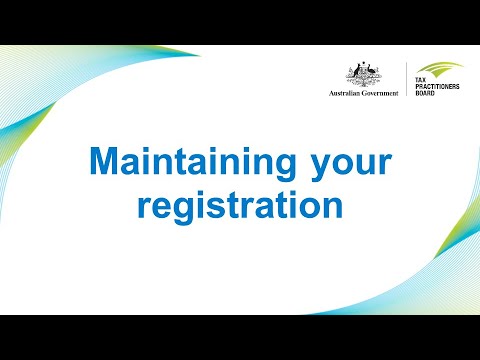 Maintaining your registration