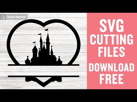 Disney Castle Heart Svg Free Cut File for Cricut
