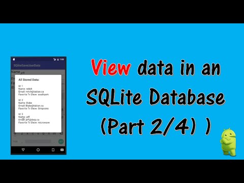 Learn SQLite Android Studio Tutorial Storing User Data part 2 4 - Mind Luster