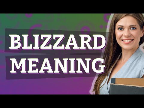Blizzard | meaning of Blizzard