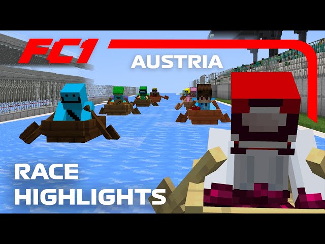 F1 Red Bull Ring, Austria, 1:1 scale Ice boat racing track Minecraft Map