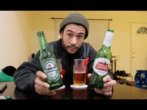 Stella Artois vs. Heineken 🍻 Which is Better? ROUND 2 (Beer Review)
