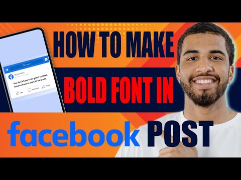 How to Make Bold Font in Facebook Post (2025)