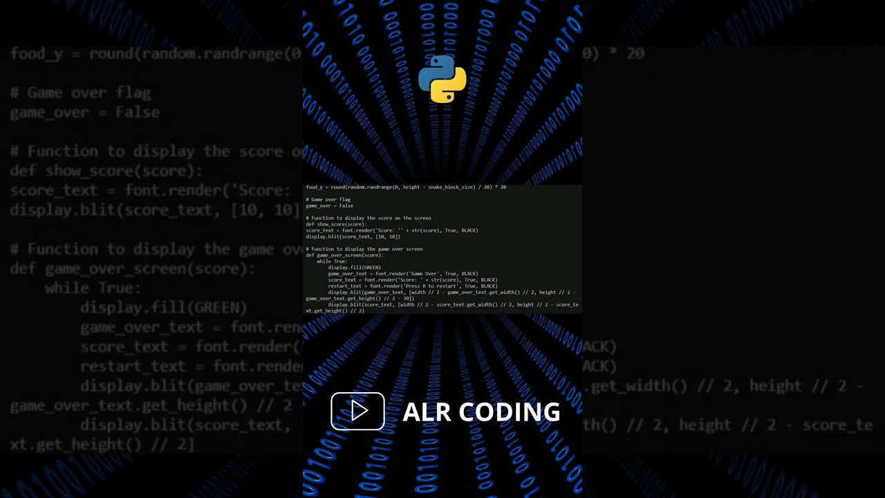 How to make the Snake Game in Python
