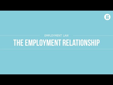 The Employment Relationship