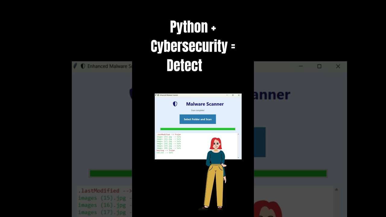 Python Malware Scanner Demo | Real-Time Folder Scan with MD5, SHA-1 & SHA-256