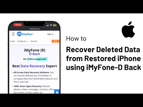 How to Recover Deleted Data from Restored iPhone iMyFone-D Back