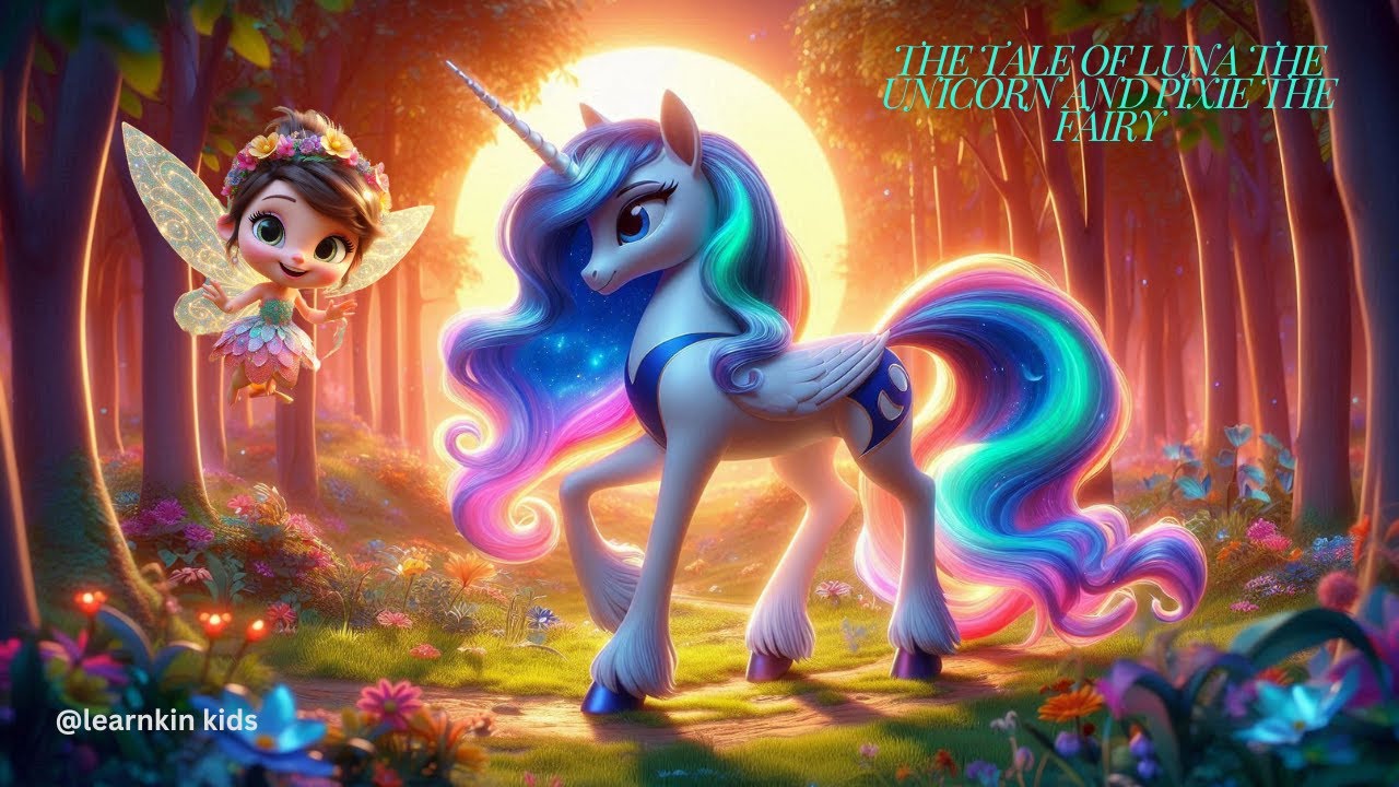 Luna the Unicorn and Pixie the Fairy Discover Hidden Treasure! @LearnKin_Kids