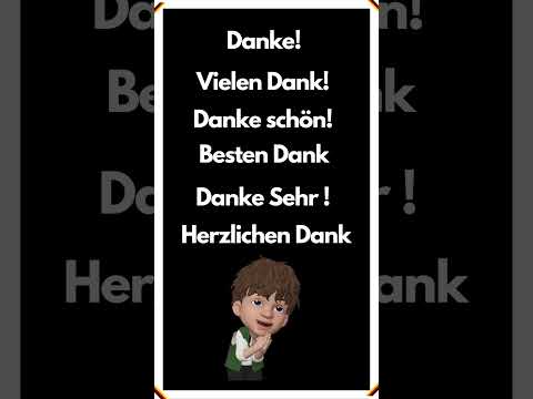 10 Ways to Say THANK YOU in German | Learn German with Srunee #shorts
