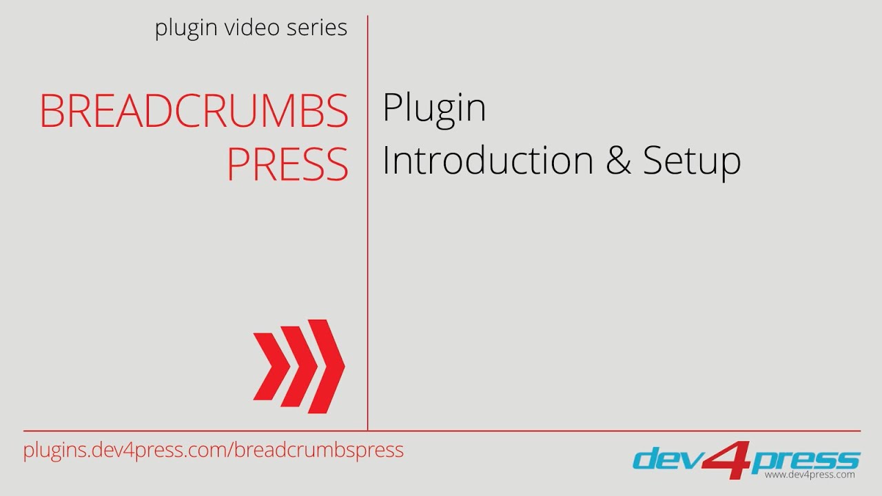 BreadcrumbsPress: Plugin Introduction & Setup