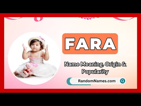 Fara - Baby Girl Name Meaning, Origin & Popularity - RandomNames.com