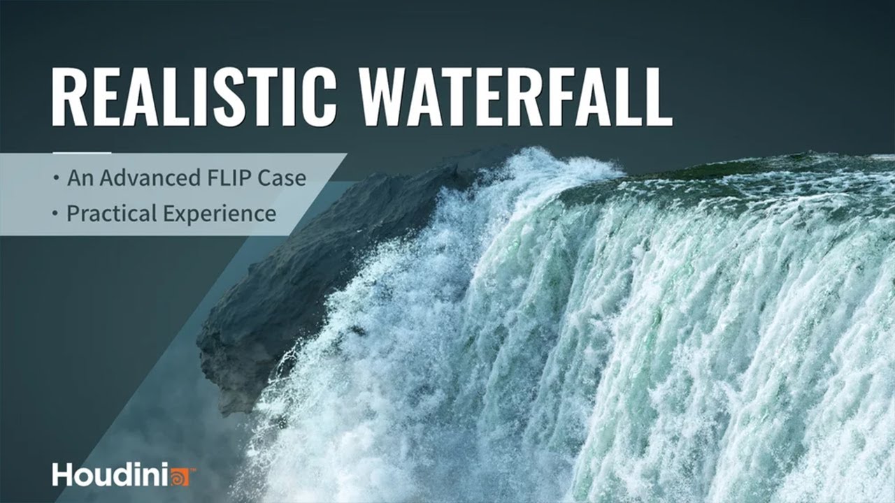 Houdini Tutorial | Creating Realistic Waterfall Simulation (Step-by-Step)