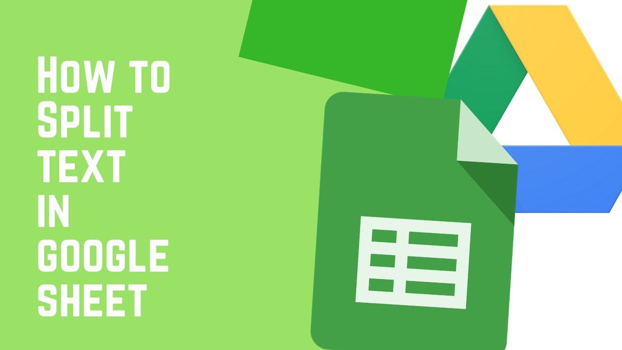Google Sheets - How to Split Text into Columns 2021