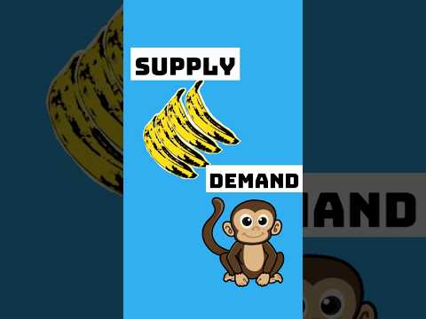 Monkey Economics Supply and Demand | Monkey explain | Monkey explain viral video #finance #animation