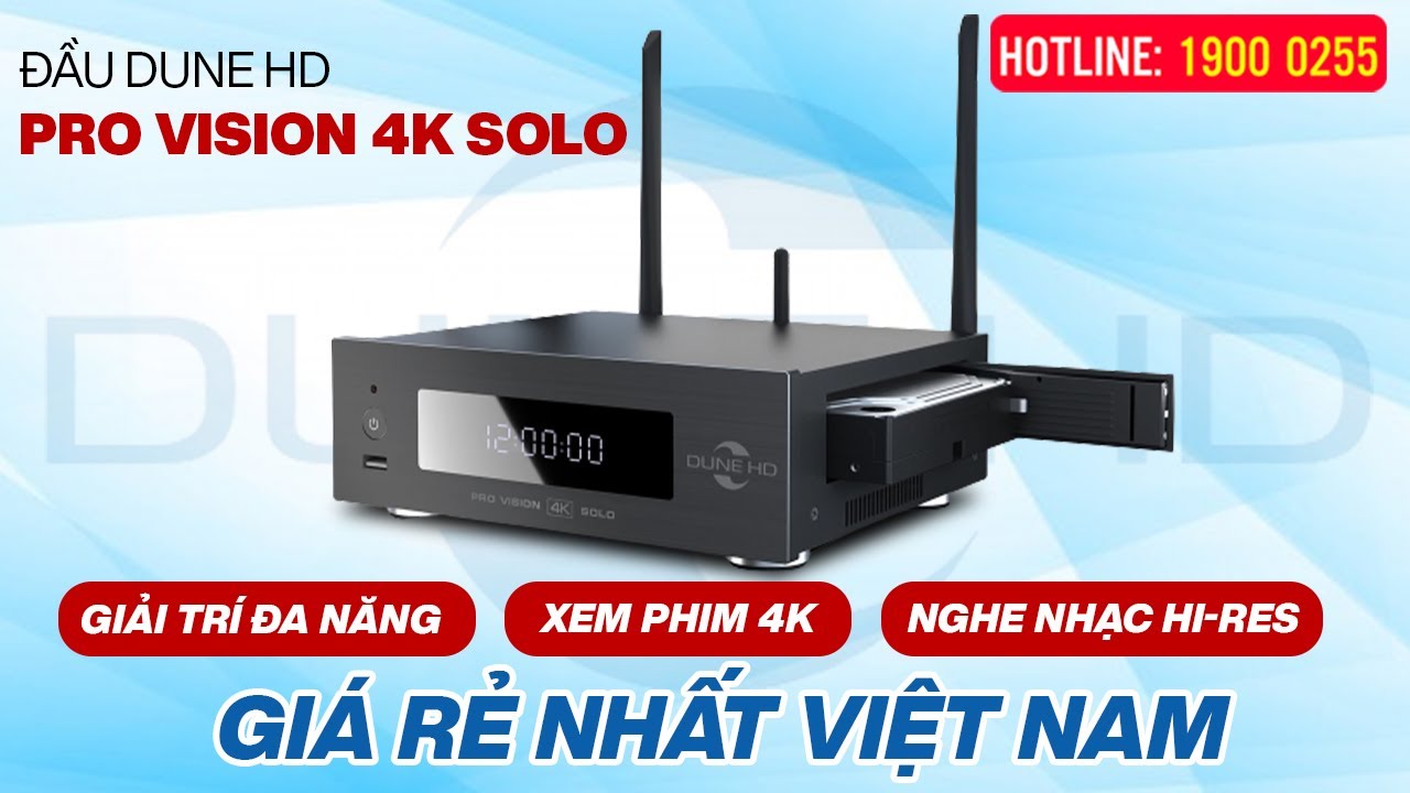 Đầu Dune HD Pro Vision 4K Solo | Giá Rẻ, Xem Phim 4K Hay