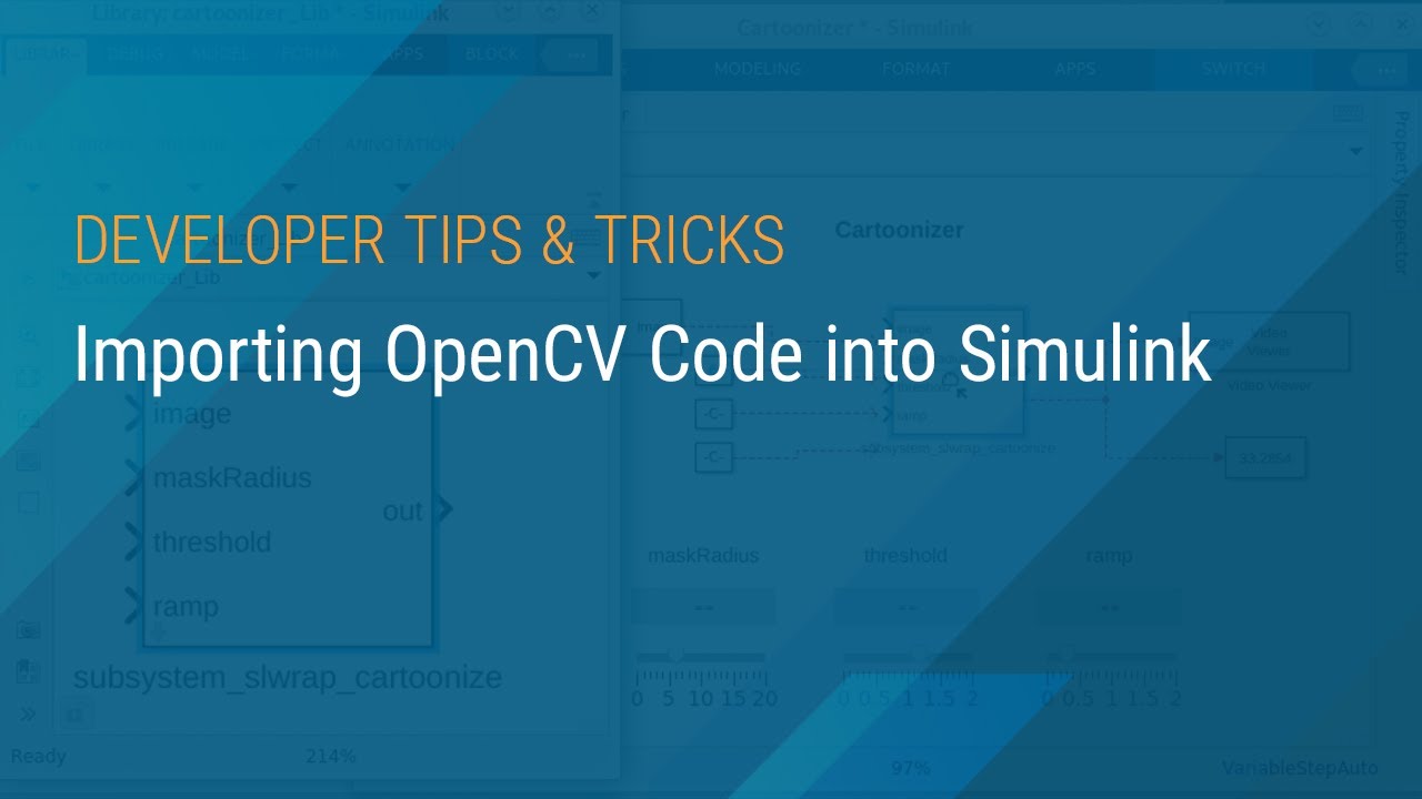 Importing OpenCV Code into Simulink