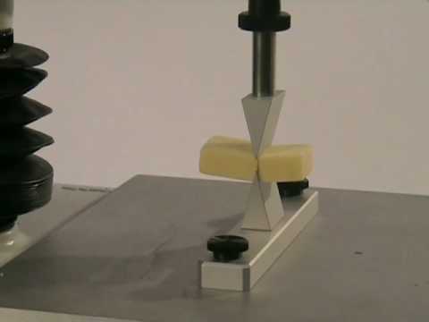 How to measure Texture: Firmness and brittleness of cheese using Fracture Wedges