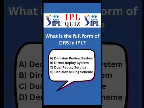 What is the full form of DRS in IPL? #shorts #short