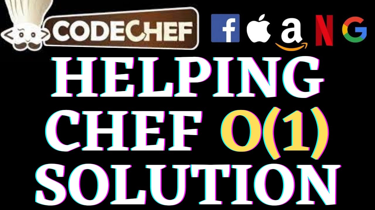 Helping Chef | CodeChef Beginners Problems | Python